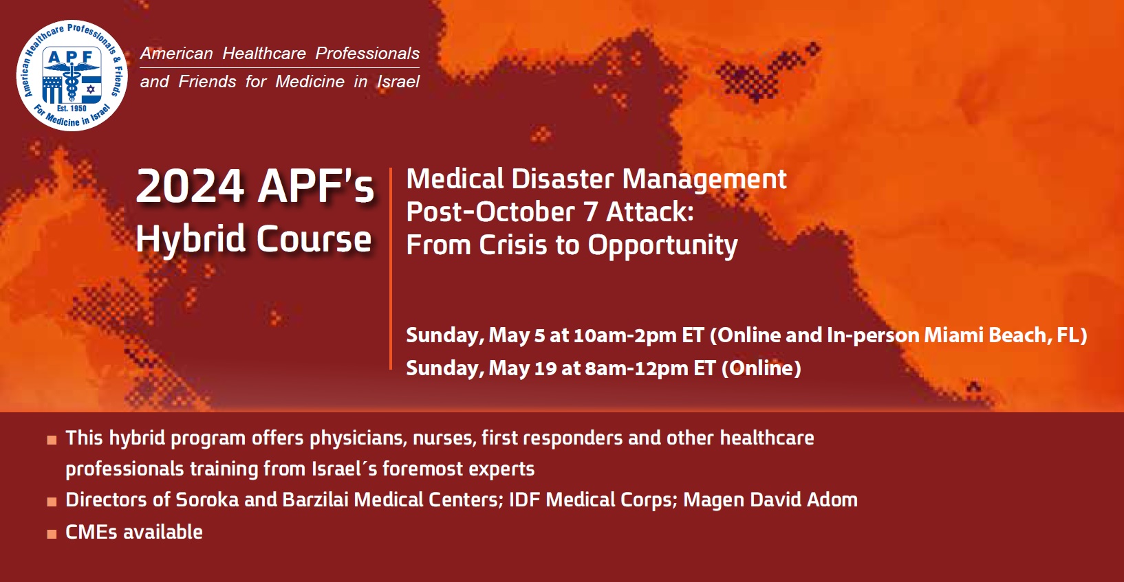 Medical Disaster Management Hybrid Course - American Physicians and Friends